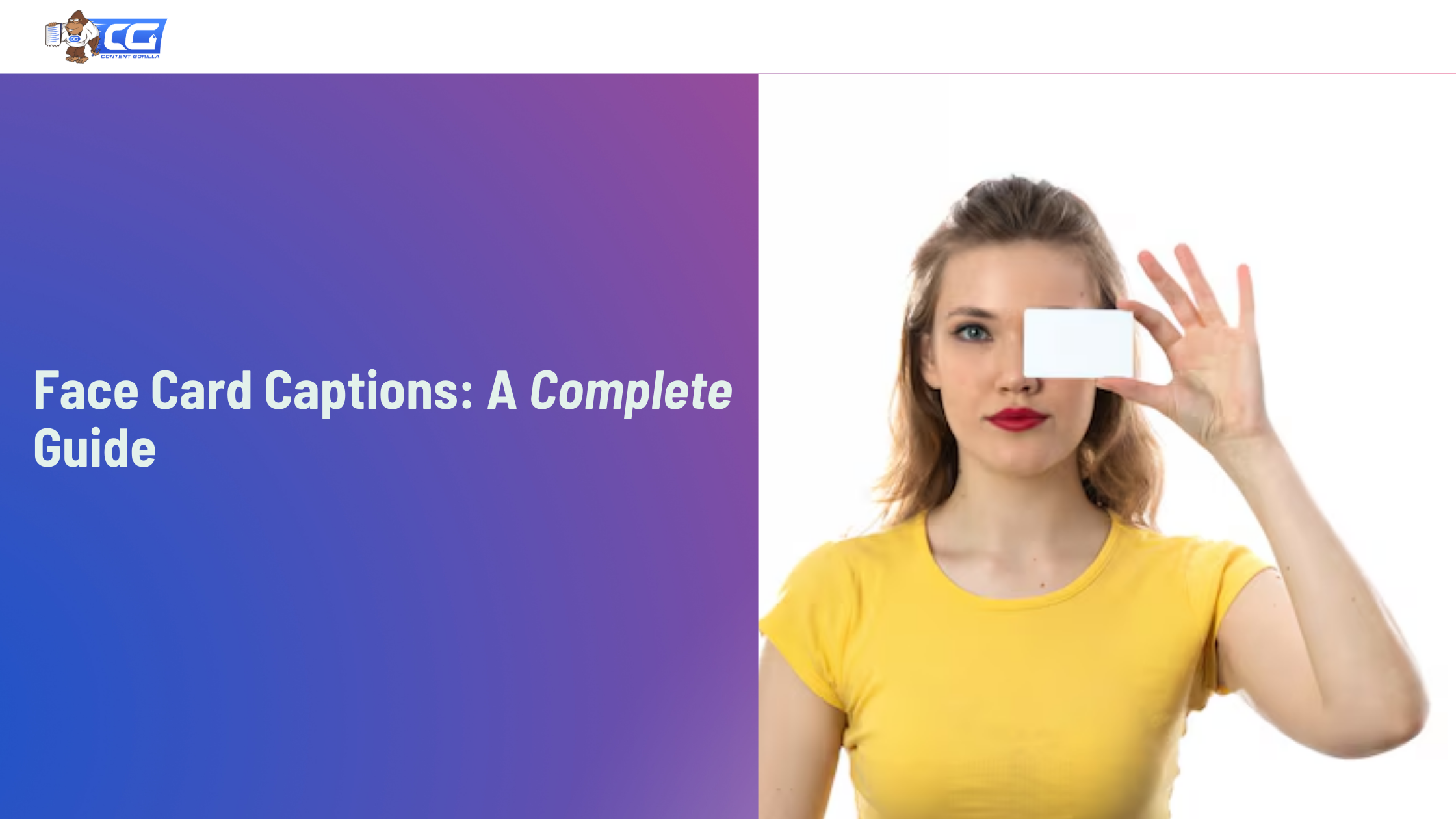 Face Card Captions: A Complete Guide
