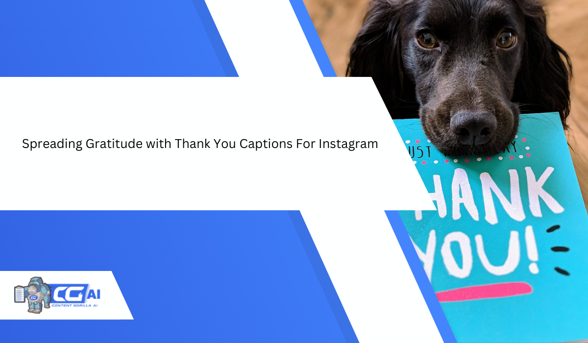 Spreading Gratitude with Thank You Captions For Instagram