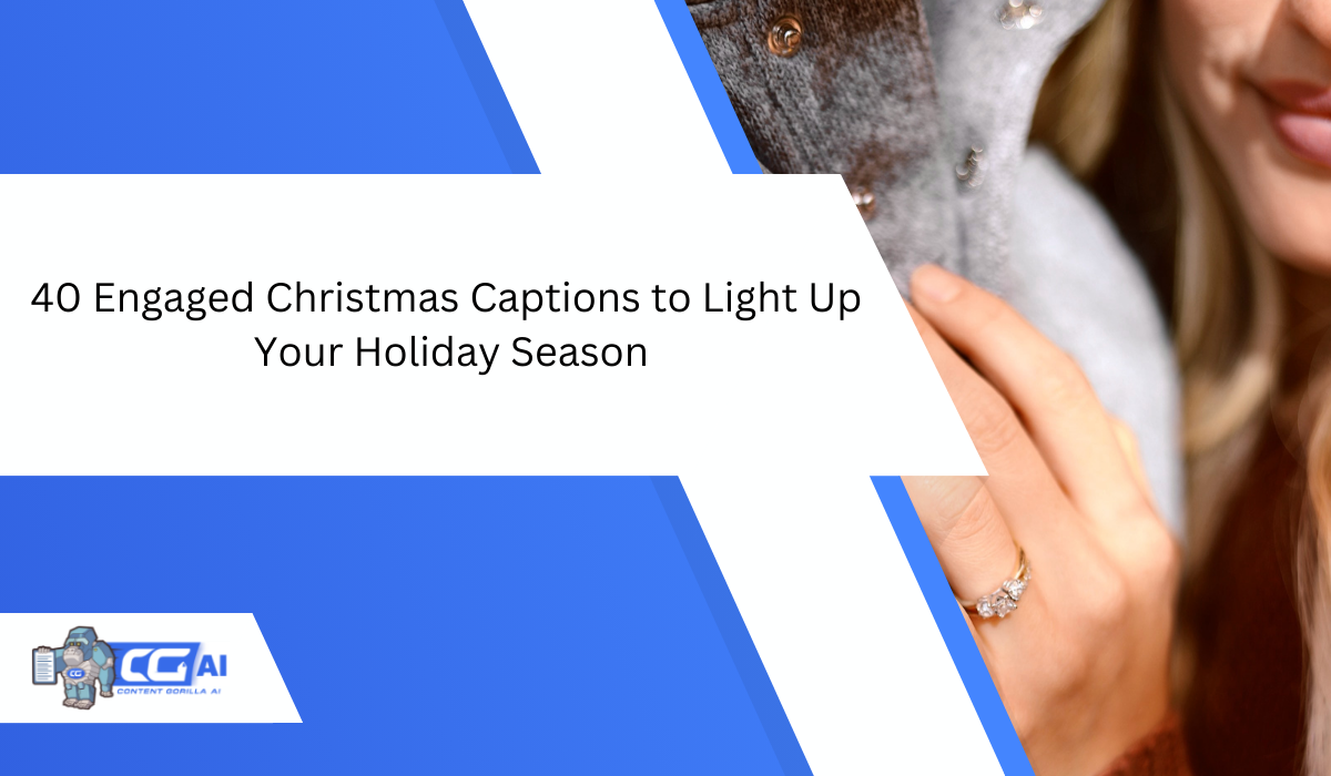 40 Engaged Christmas Captions to Light Up Your Holiday Season