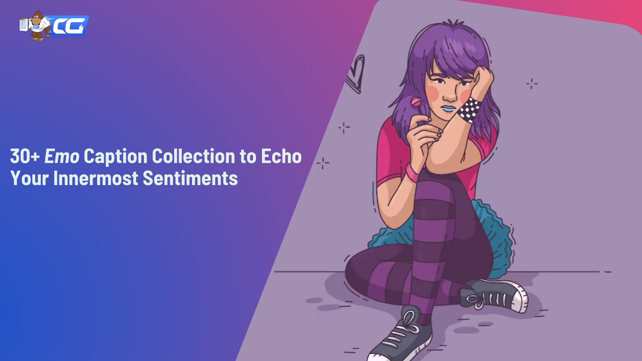 30+ Emo Caption Collection to Echo Your Innermost Sentiments