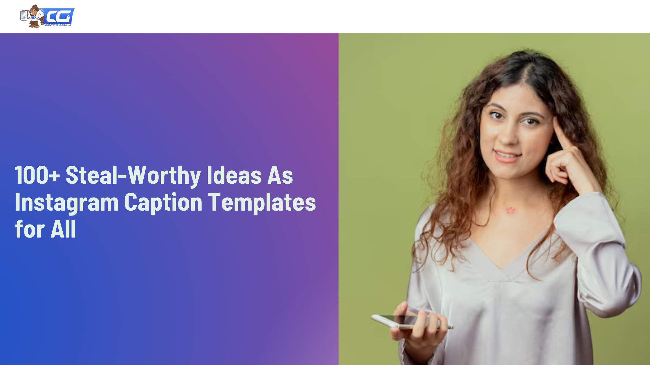 100+ Steal-Worthy Ideas As Instagram Caption Templates for All