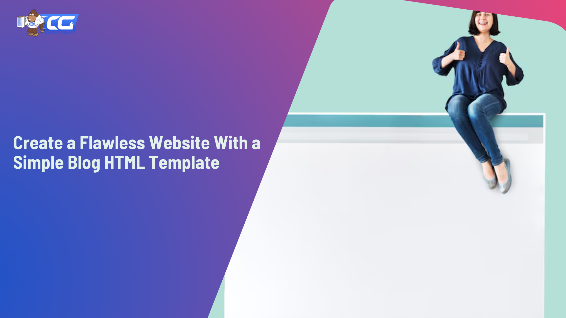 Create a Flawless Website With a Simple Blog HTML Template